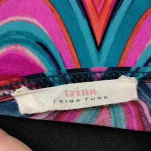 Trina Turk | Dresses | Vintage Trina Turk Retro Pattern Stretchy Cap ...